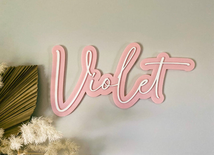 Double layer Name Signs – Kingdom Customs